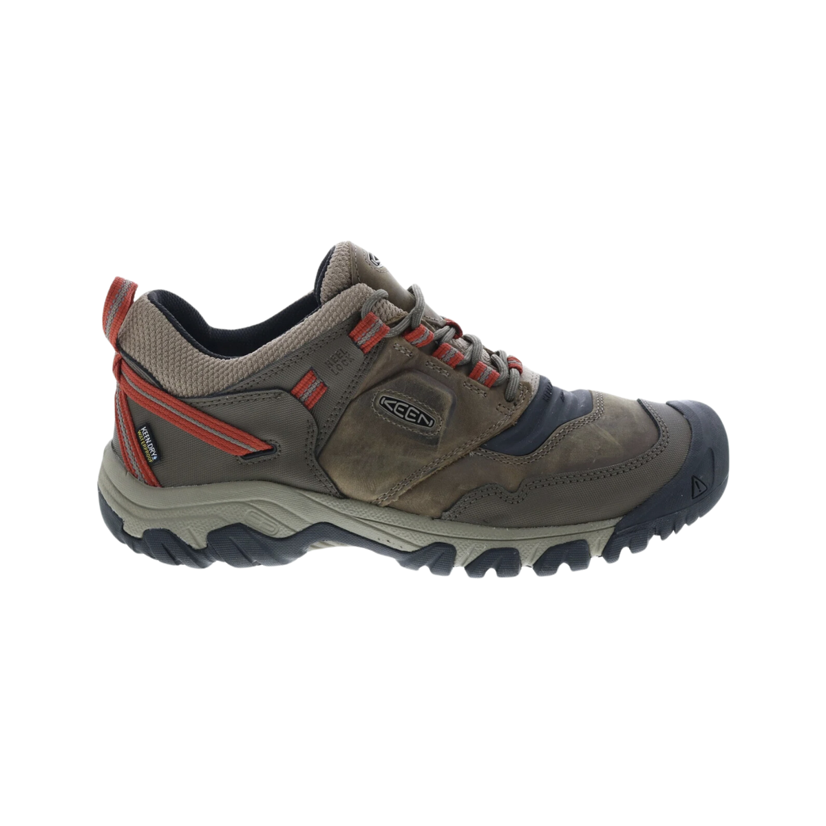 Keen Men’s RidgeFlex WP Hiker – Timberwolf/Ketchup | Built to Flex ...